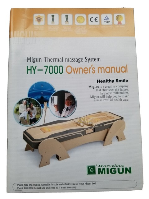 Migun Far Infrared Massage Bed Hy-7000u Lightly for sale online | eBay