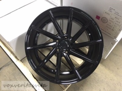 20" SWIRL STYLE GLOSS BLACK WHEELS RIMS FITS MERCEDES BENZ M CLASS ...