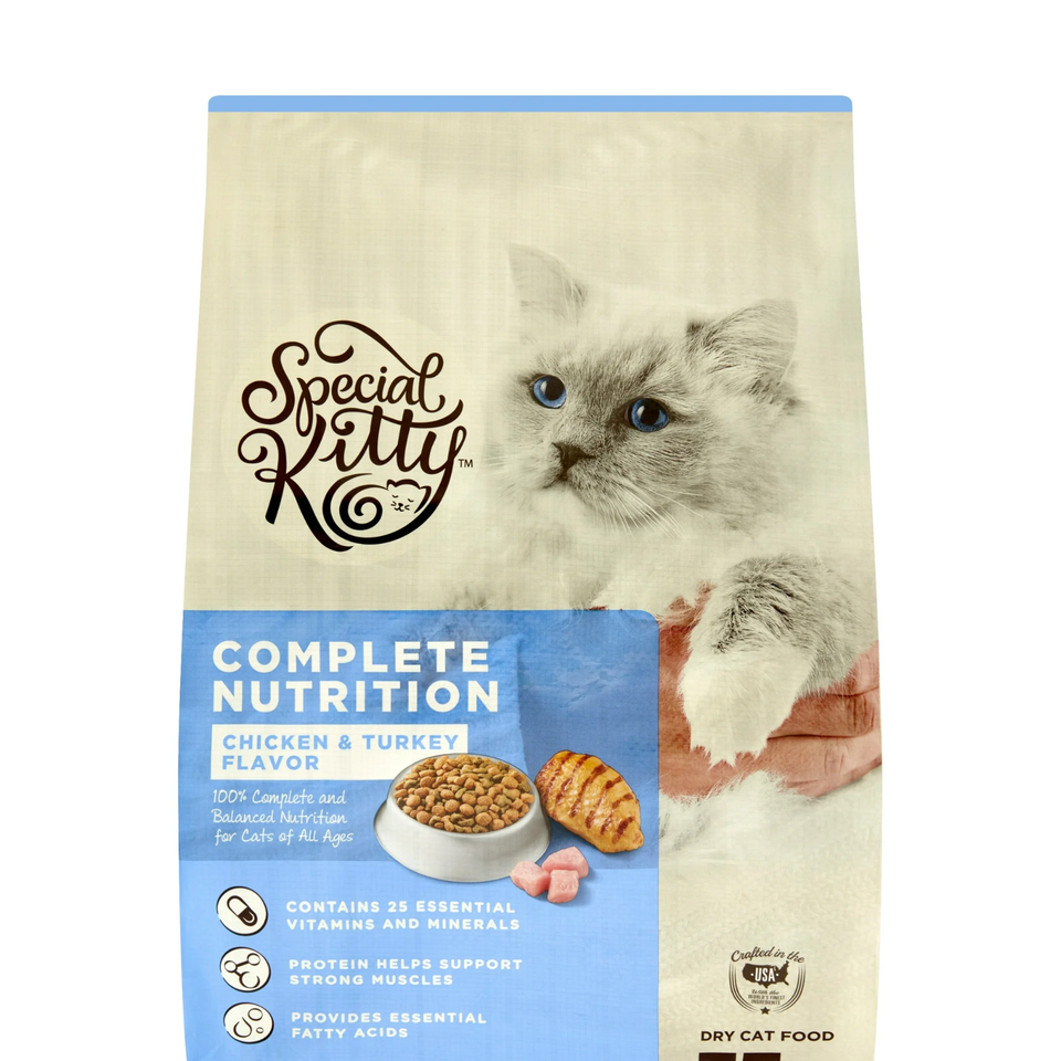 2PACK Special Kitty Complete Nutrition Formula Dry Cat Food Chicken ...