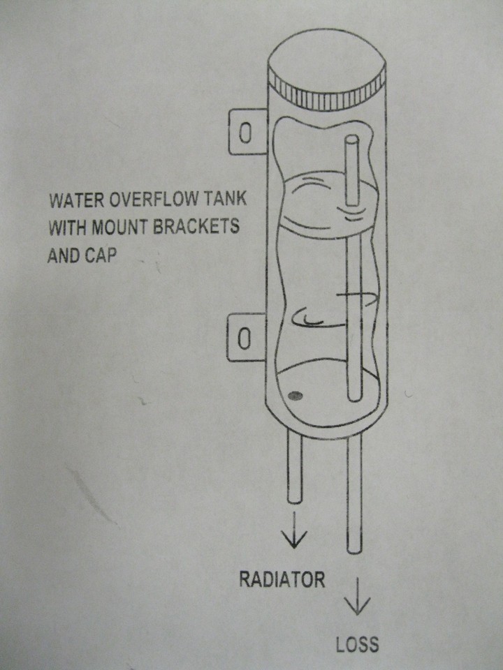 3x10" Polished Stainless Steel Radiator Overflow Catch Tank Street Rat ...