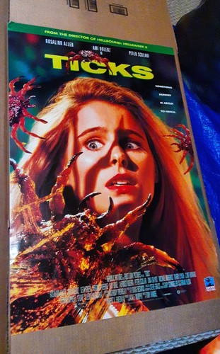 RARE 1993 Real PROMO Movie Poster - TICKS - NOT a Repro - Horror 40x27 ...