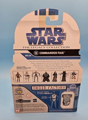 Star Wars The Legacy Collection Commander Faie Figure BD24 3.75" Droid ...