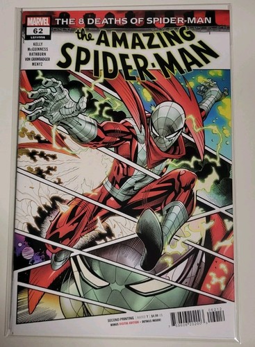 AMAZING SPIDER-MAN #62 02/05/2025 NM-/VF+ ED MCGUINNESS 2ND PRINT ...