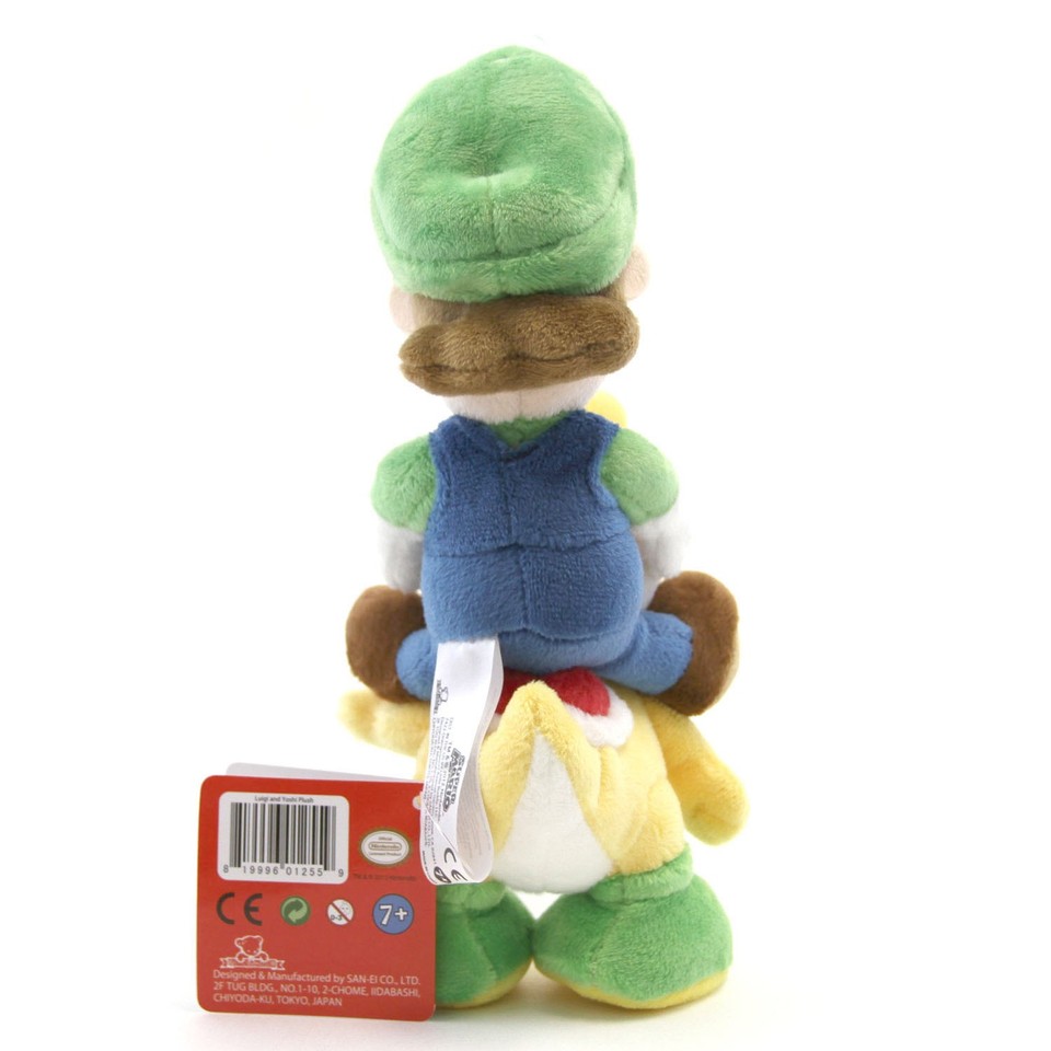 Super Mario Bros. 8" Plush - LUIGI RIDING YOSHI New Little Buddy 1255 ...