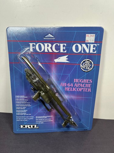 Ertl Force One HUGHES AH-64 APACHE HELICOPTER Die-cast 1142 Vintage ...