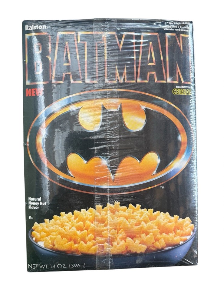 Vintage 1989 Batman Ralston Cereal Factory Sealed Box with Toy Bank | eBay
