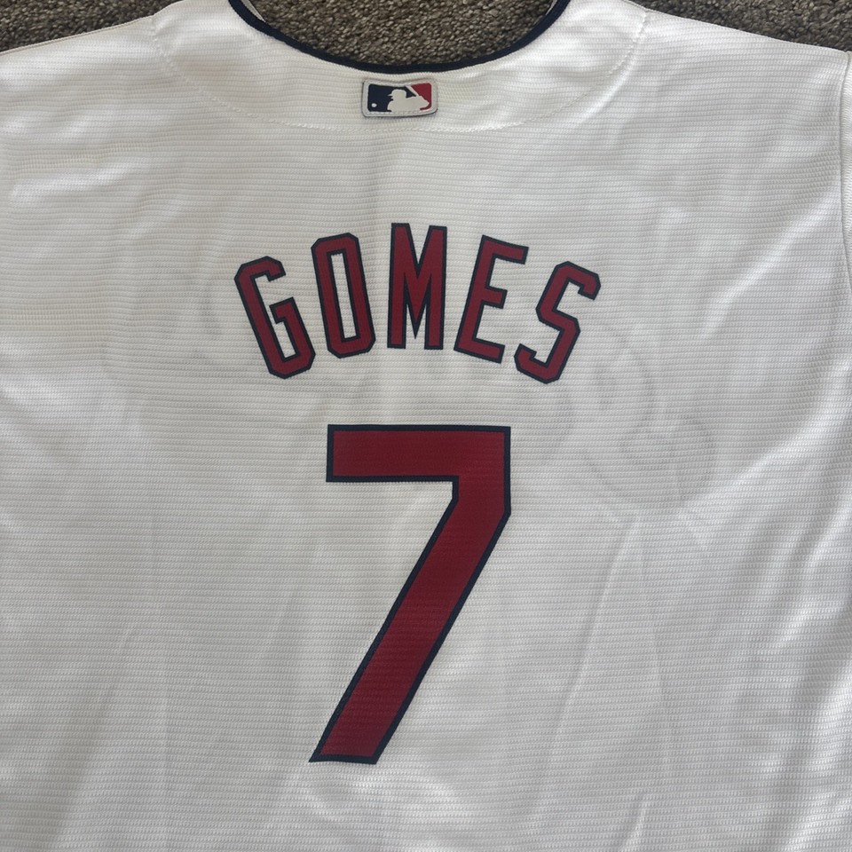 Majestic Genuine Merch Cleveland Indians Yan Gomes #7 Jersey Size Youth ...