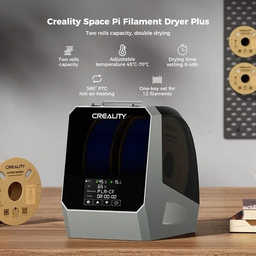 Creality Space PI Filament Dryer Plus 2 Spools 3D Printer Filament ...