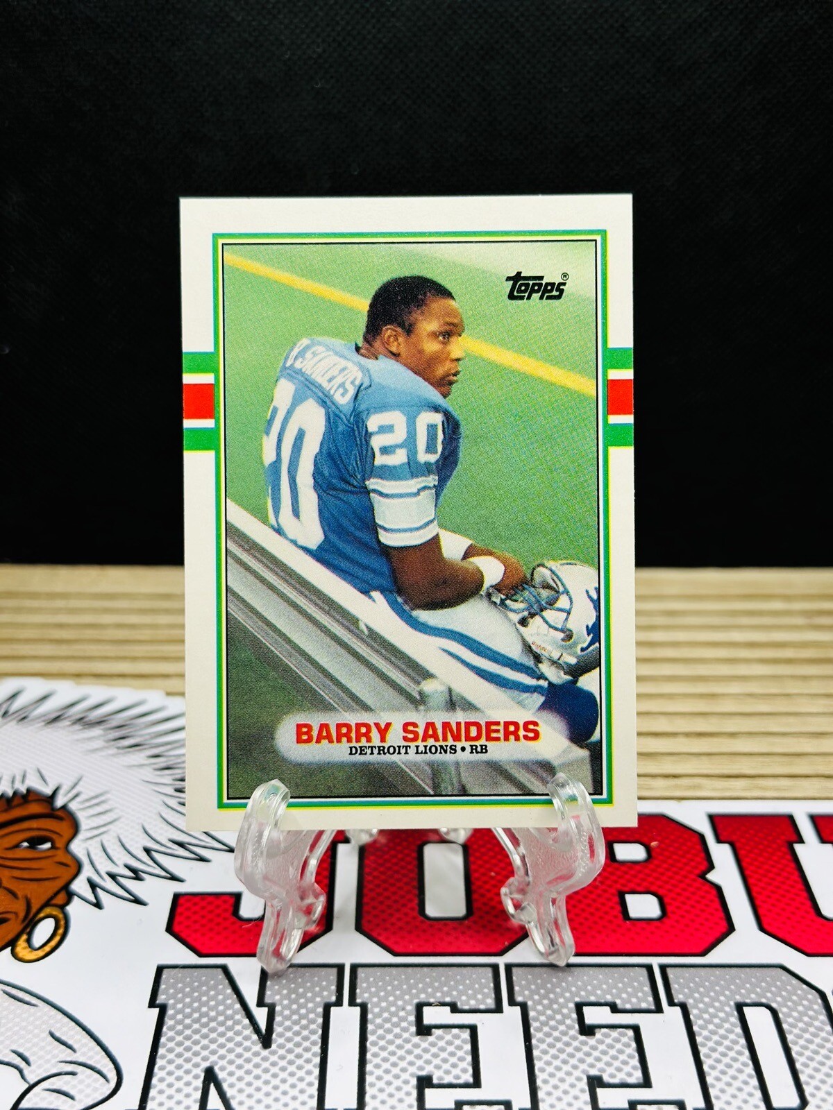 1989 Topps football Barry Sanders ROOKIE RC #83T RC Detroit Lions Hall ...