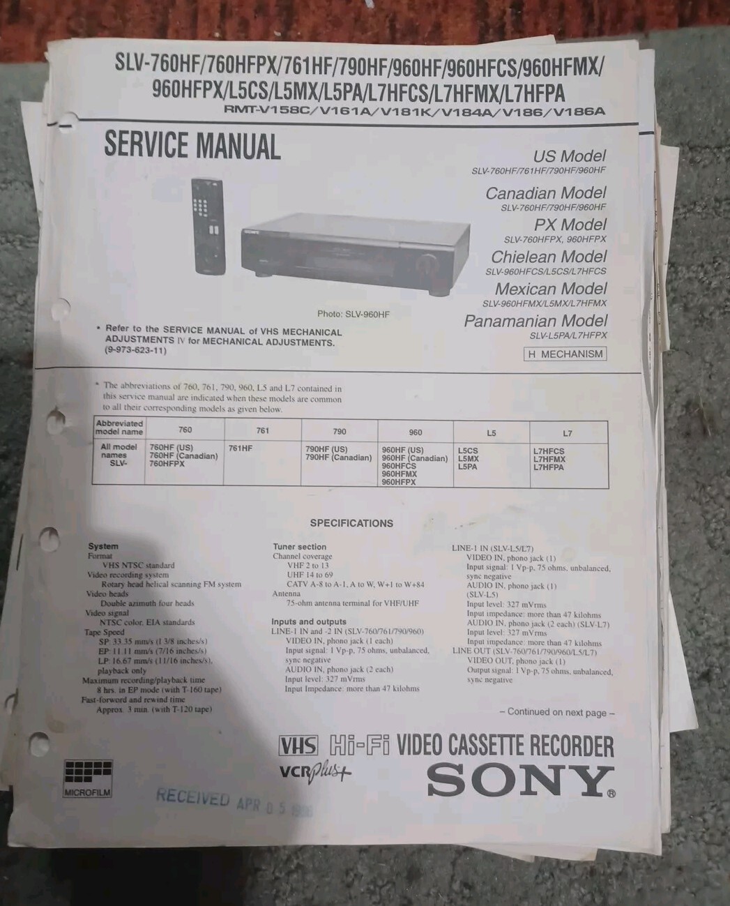 Sony SLV-760HF VHS VCR for sale online | eBay
