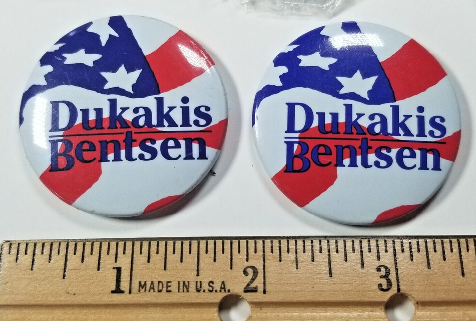 5 Michael Dukakis Bentsen 1988 Campaign Pin Pinback Button Lot | eBay