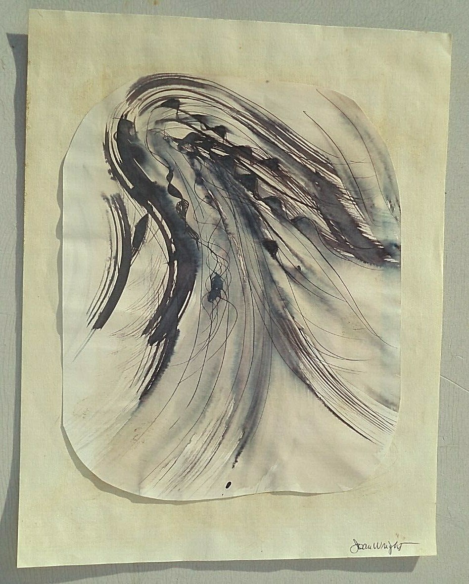 Abstract Ink Wash Painting