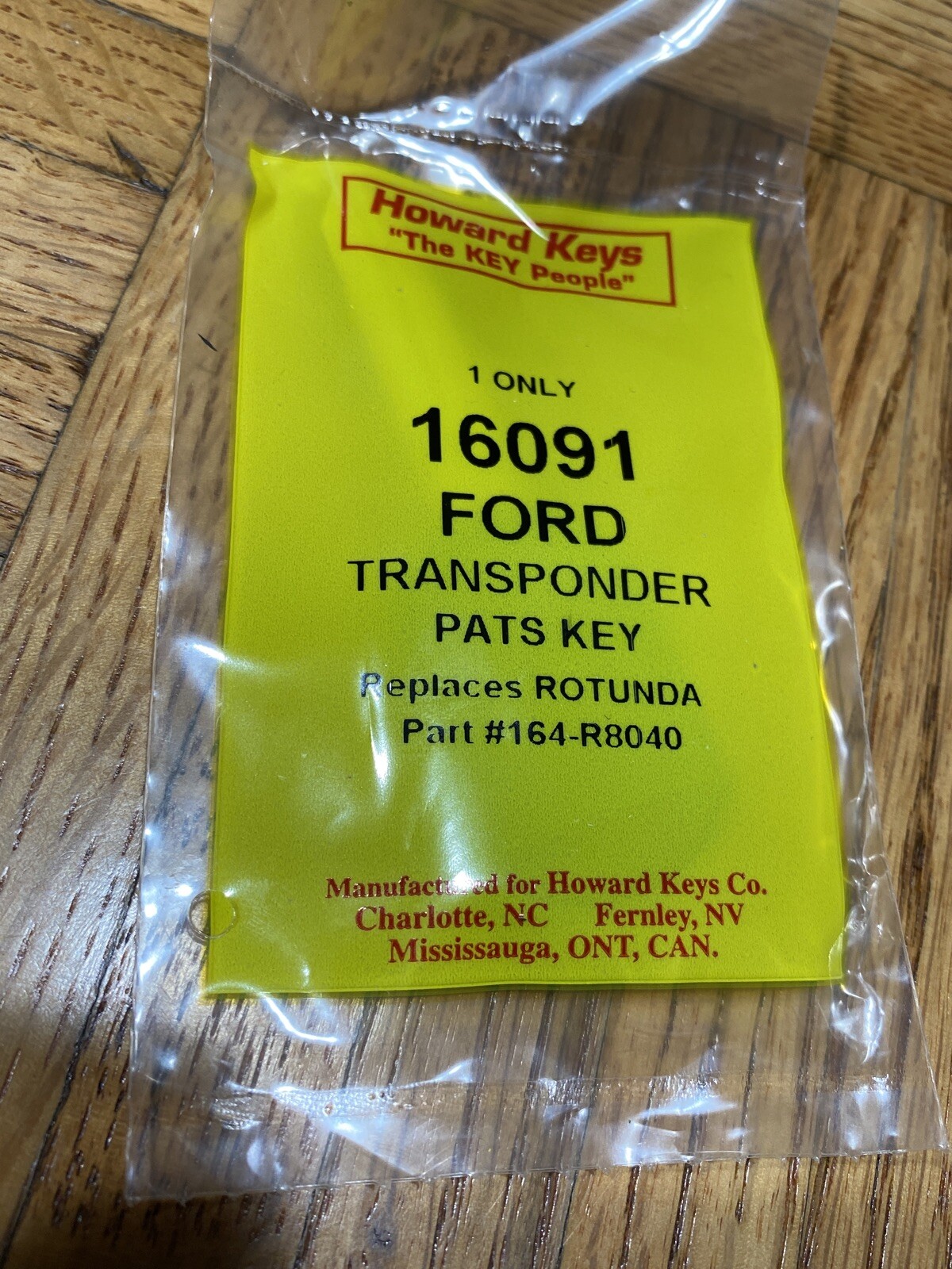 Howard+Keys+Ford+Transponder+Pats+Key+16091 for sale online | eBay
