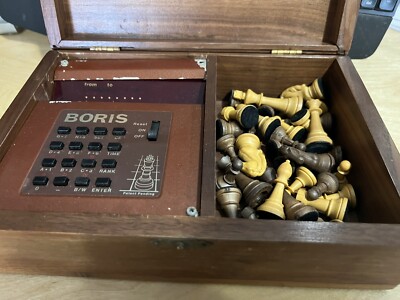 Vintage Boris Diplomat Electronic Portable Chess Computer Missing ...