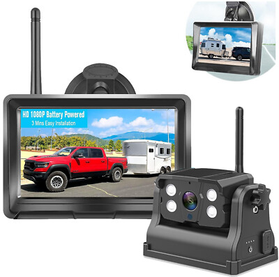 Wireless Backup Camera Magnetic for Car RV Trailer Truck Camper 5 ...