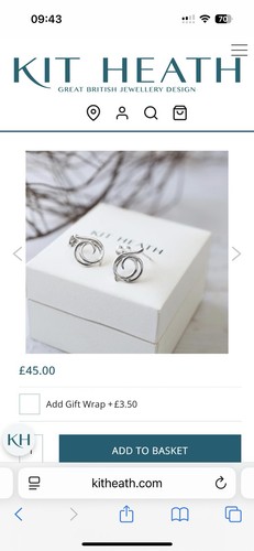 Kit Heath Silver Entwine Helix Wrap Stud Earrings Brand New | eBay UK