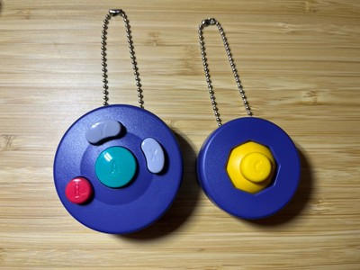 Official Nintendo Gamecube Controller button and c stick keychains ...