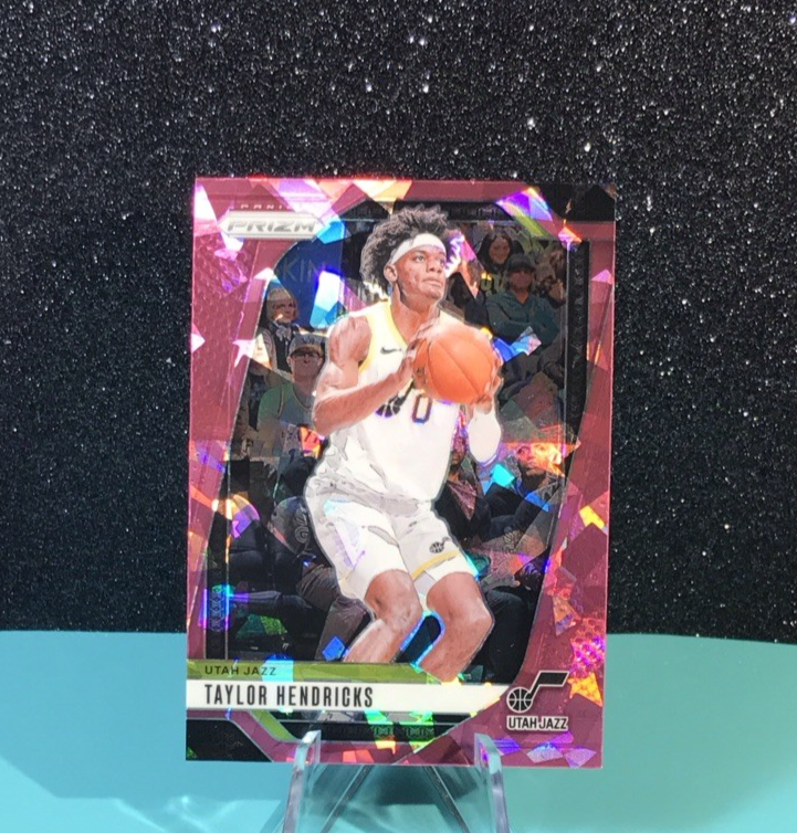 2024-25 Panini Prizm Taylor Hendricks Pink Ice Prizm #32 Jazz NBA Mint ...