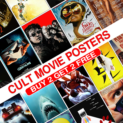Cult Movie Posters 80s 90s Print Picture Home WallArt Classic Vintage ...