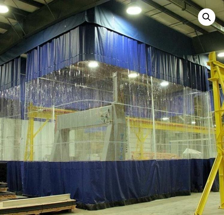 Auto Car Body Painting Booth Curtain Enclosure Industrial Commercial ...