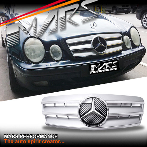 Chrome Silver CL3 Style Front Hood GRILLE GRILL for Mercedes-Benz CLK ...