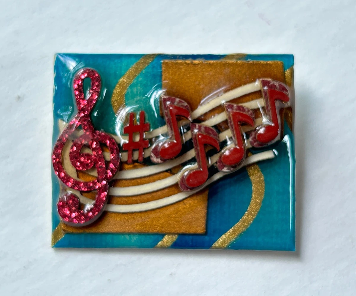 Purple Sparkly Music Notes