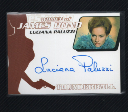 James Bond Women in Motion Autograph Card WA12 Luciana Paluzzi as Fiona ...