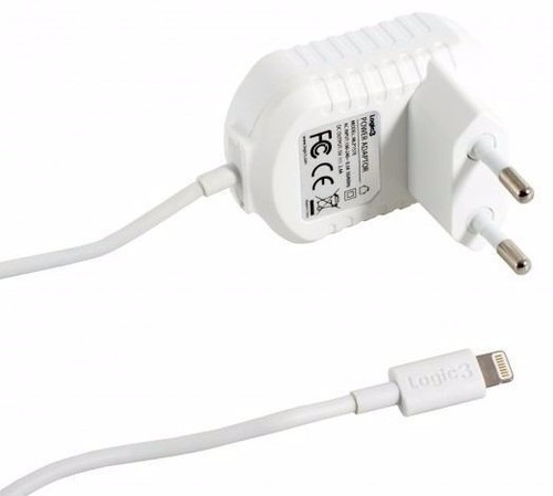 Euro Plug 2.4A Apple iPhone iPad iPod Mains Charger Adaptor, Lightning ...
