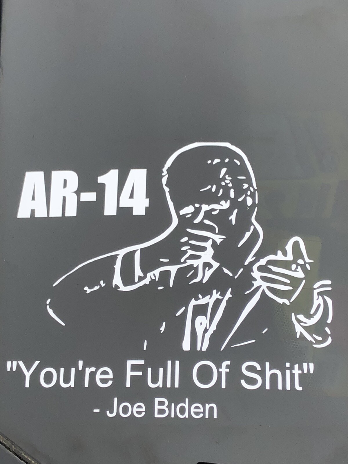 Joe Biden AR-14 Full of Sh**t America 2020 President Decal Car Vinyl ...