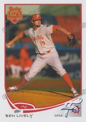 2016 Reading Fightin Phils Ben Lively RC Rookie Phillies | eBay