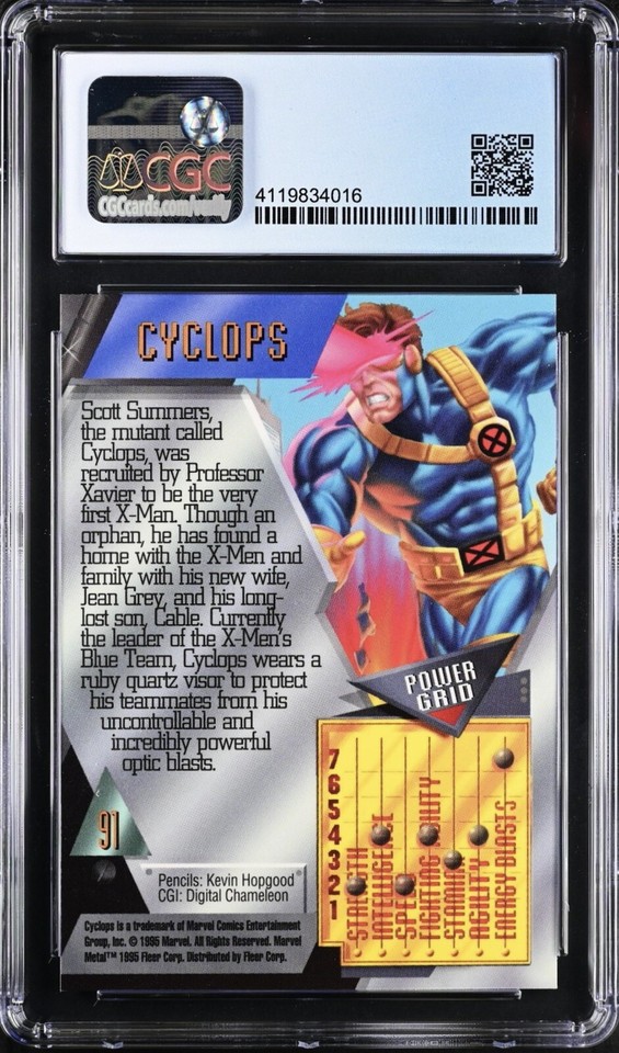 Cyclops Marvel Metal Inaugural Edition (1995) Fleer #91 CGC 9.5 | eBay