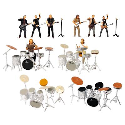 1/64 Rock Music Figures Miniature Scenes Desktop Ornament S Scale Movie ...
