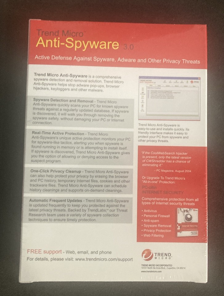 Trend Micro Anti-Spyware 3.0 Software CD ROM Windows XP/Windows 2000 ...