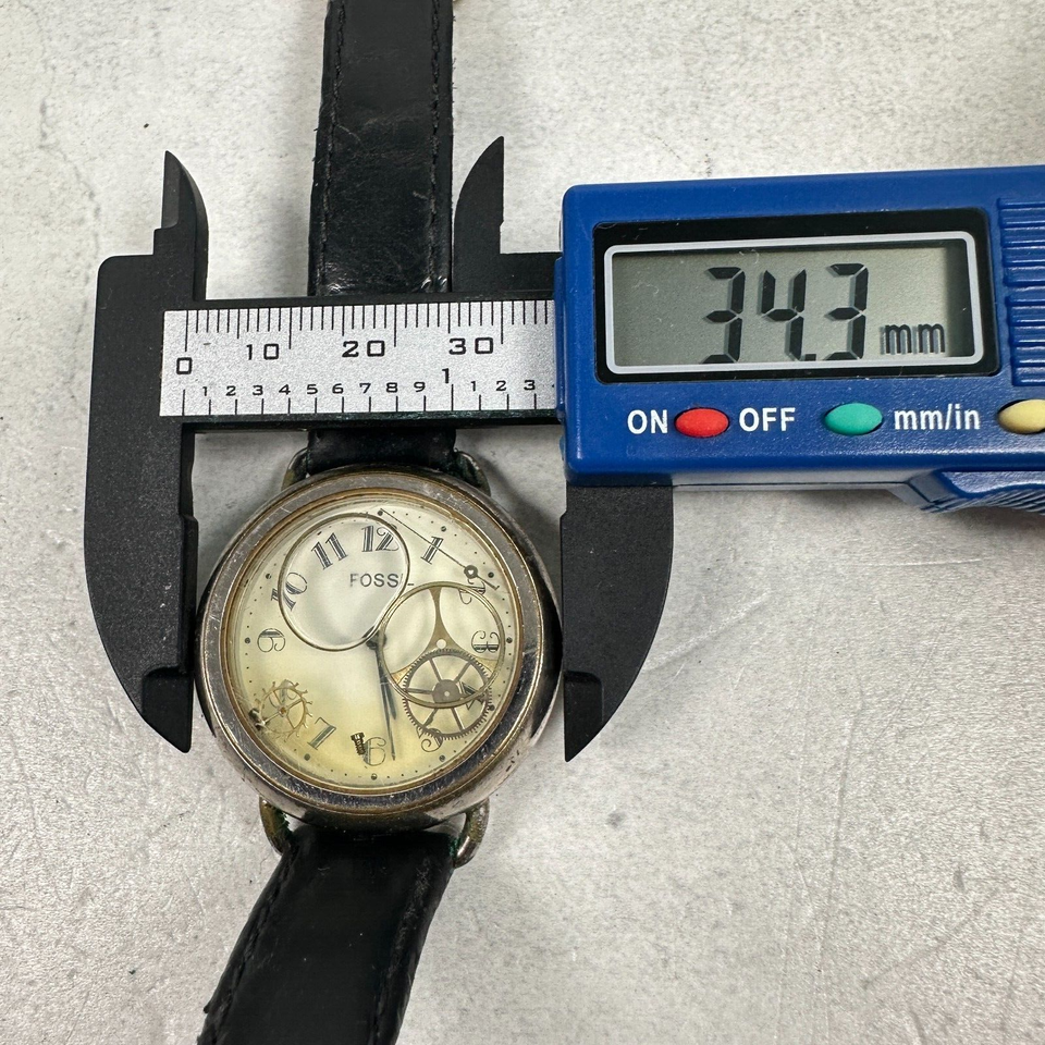 VTG Fossil Watch Liquid Dial Floating Gears Road Trip Y2K 90s FOR PARTS ...