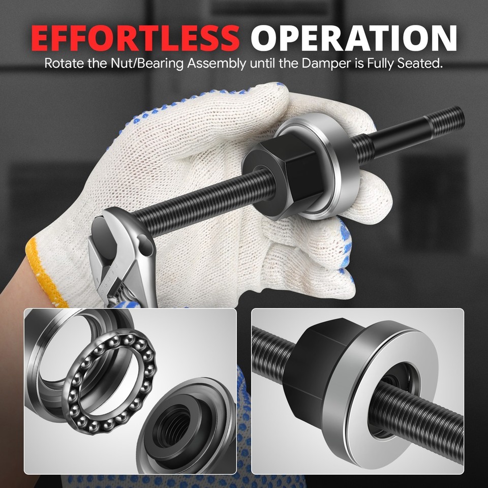 Fit Ford GM Dodge Chrysler Jeep Long Reach Harmonic Balancer Installer ...