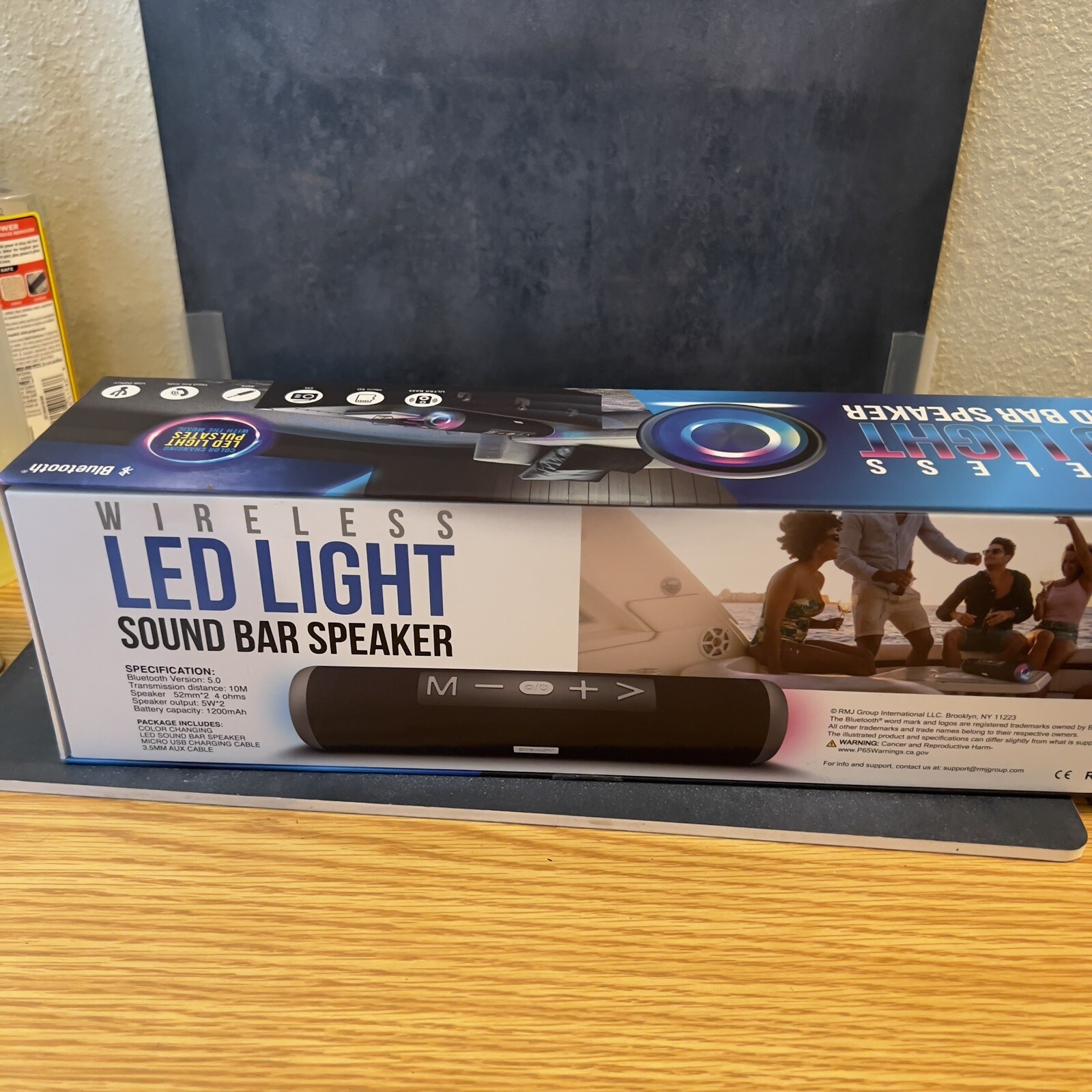 Cobaltx Wireless LED Light Up Sound Bar Speaker CSP-3700 AUX FM USB ...