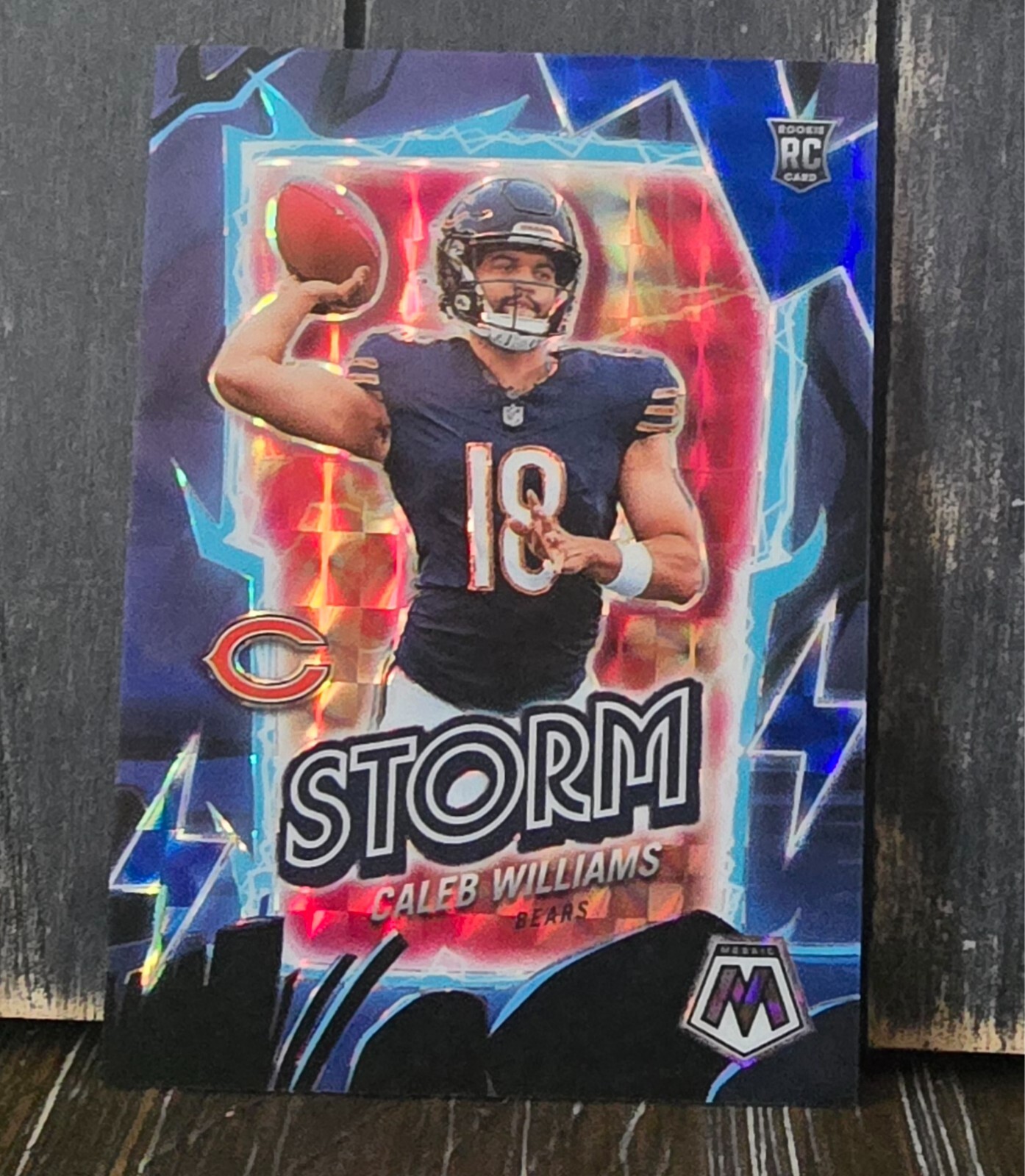 2024 Panini Mosaic - Storm Blue Mosaic Prizm #9 Caleb Williams /99 (RC) | eBay