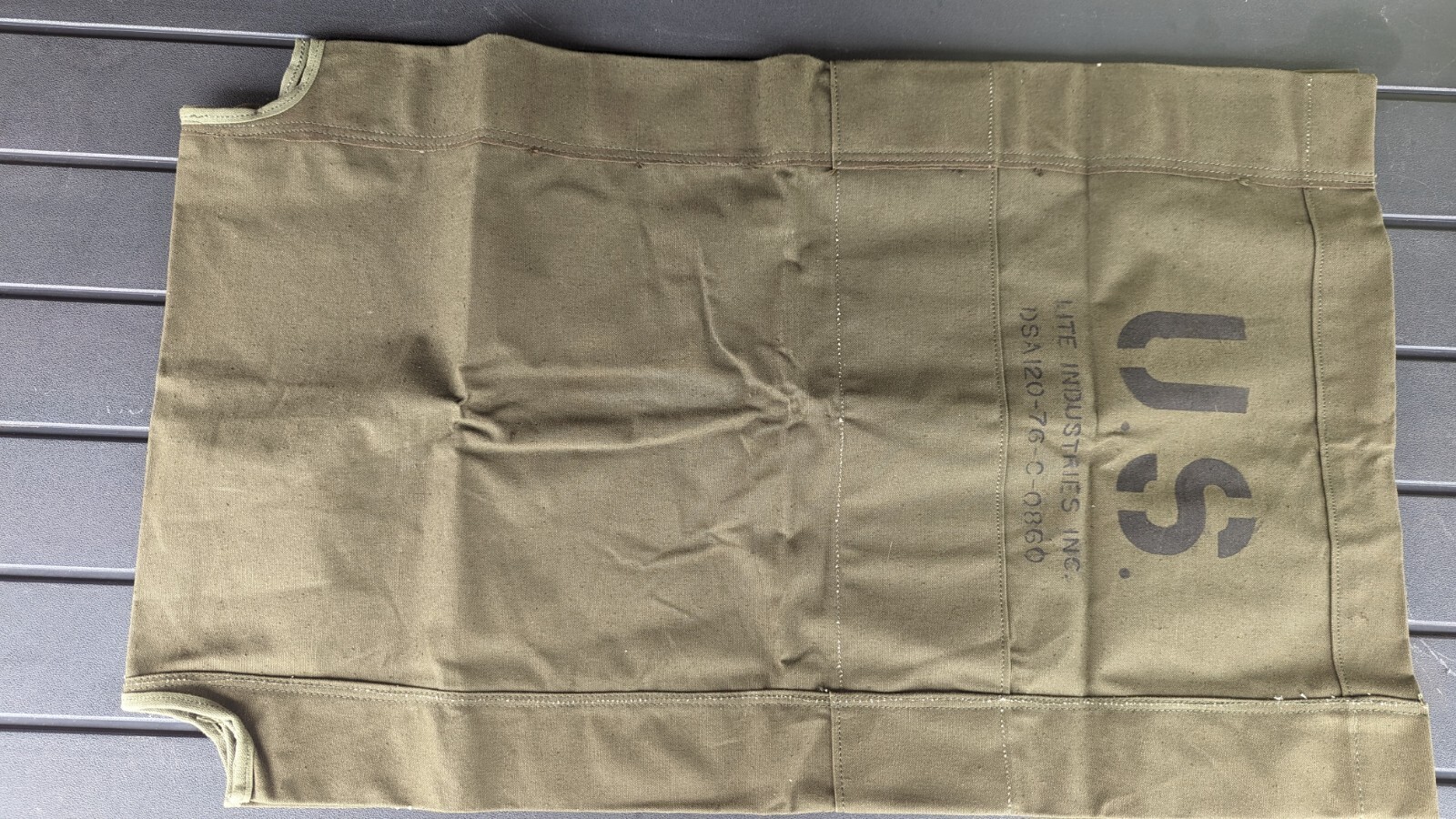 1 VINTAGE army US Military Medic Stretcher Litter REPLACEMENT CANVAS 22 ...