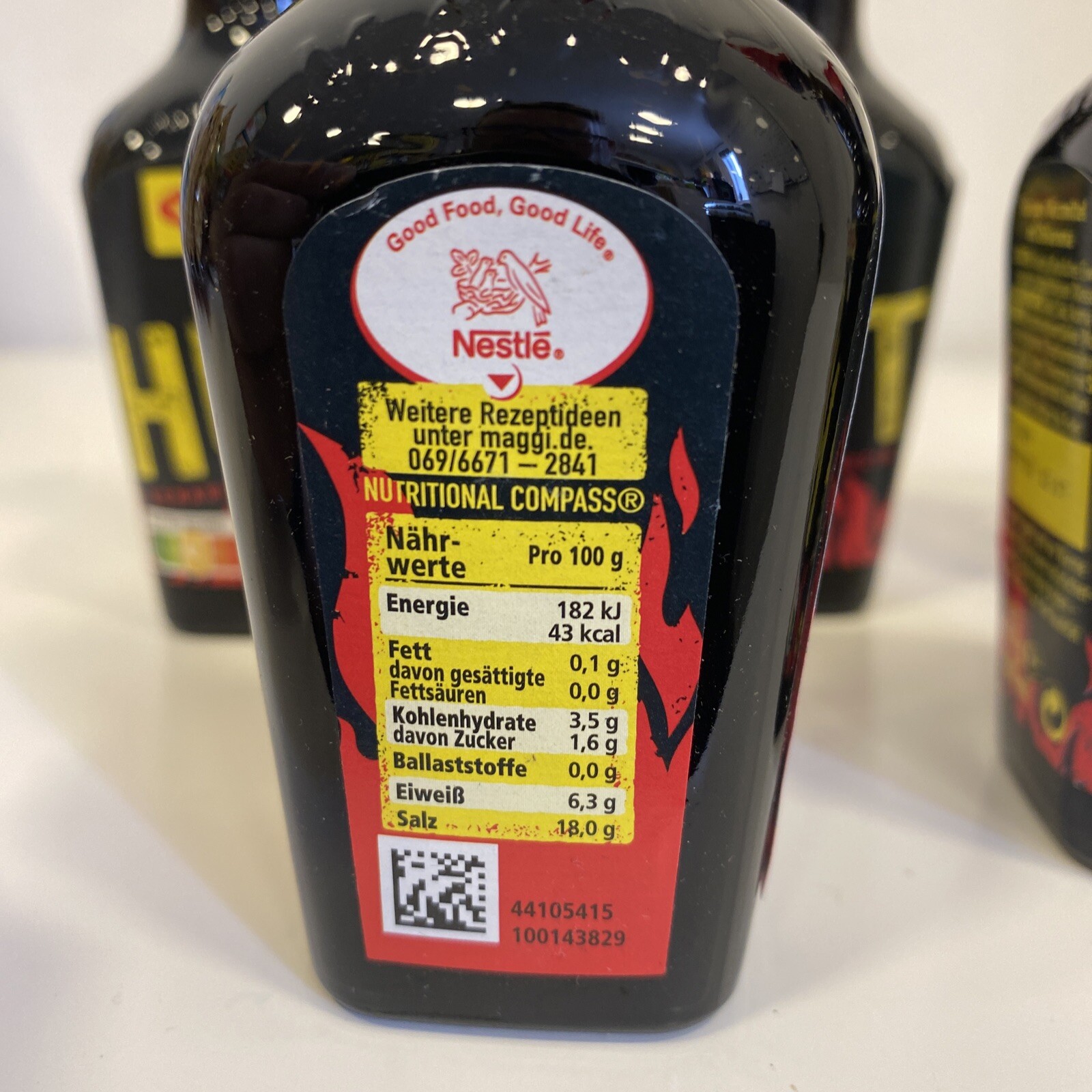 5x Maggi WÜRZE HOT scharf + würzig 5x 100ml Flasche 39,98€/l 40114781 ...