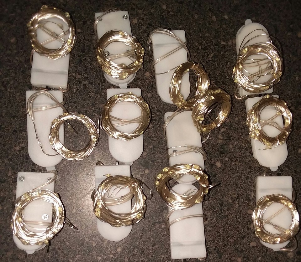 Lot Fairy Lights Battery Operated Craft Jar Christmas Lights LED Mini ...