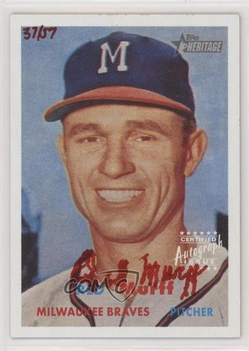 2006 Topps Heritage - Real One Autographs Red Ink #ROA-JRM Red Murff ...