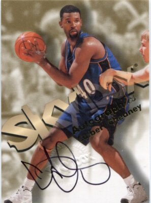 1998-99 Skybox Premium CALBERT CHEANEY Autographics Autograph INDIANA ...