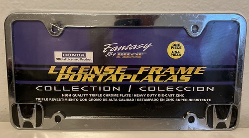 Honda Fantasy by pilot License Plate Frame triple chrome NOS NIB new ...
