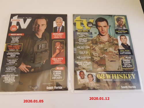 TV Weekly magazine issues from 2020. Rare and nice covers of current TV ...