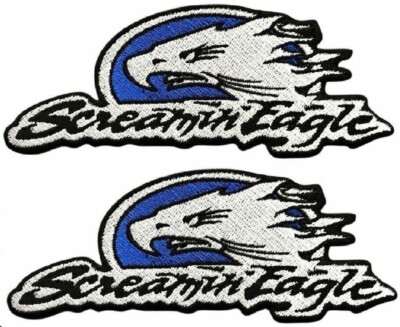 Screaming Eagle Embroidered Biker Chopper Patch | 2PC IRON ON OR SEW ON ...