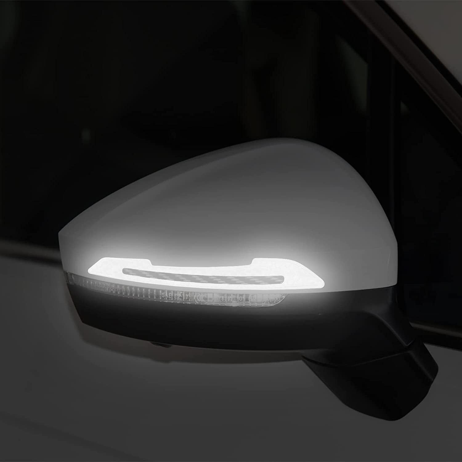 For Car Accessories Reflective Side Mirror Warning Sticker Protection ...