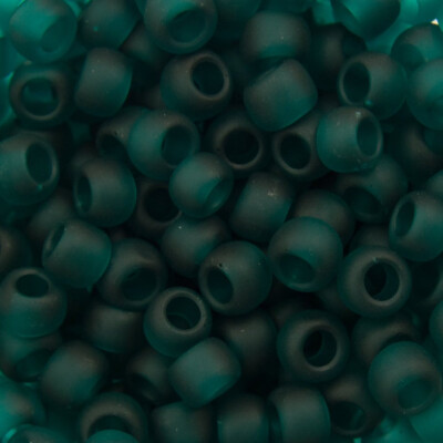8/0 TOHO ROUND Transparent Frosted Teal Seed Bead (8g) | eBay