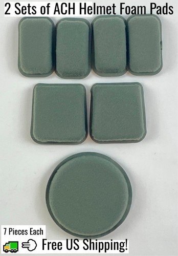 USGI ACH Replacement Foam Pads for Helmet Gray 3/4 8470-01-546-9420 Set ...