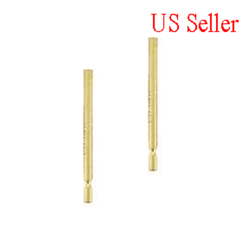 14k Solid Yellow or White Gold Earring Short Post 8.5mm Price / 2 pcs ...