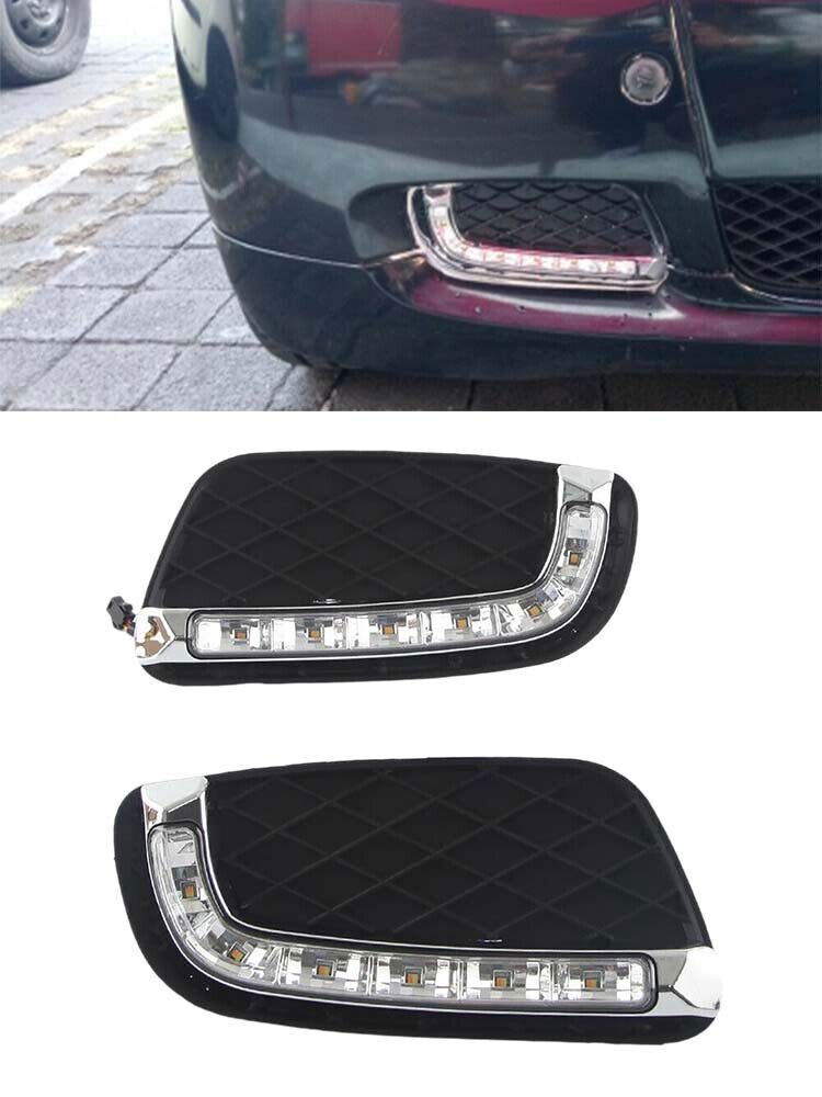 2Pcs For 2008-2011 Benz Smart Fortwo LED Fog Light DRL Daytime Running ...